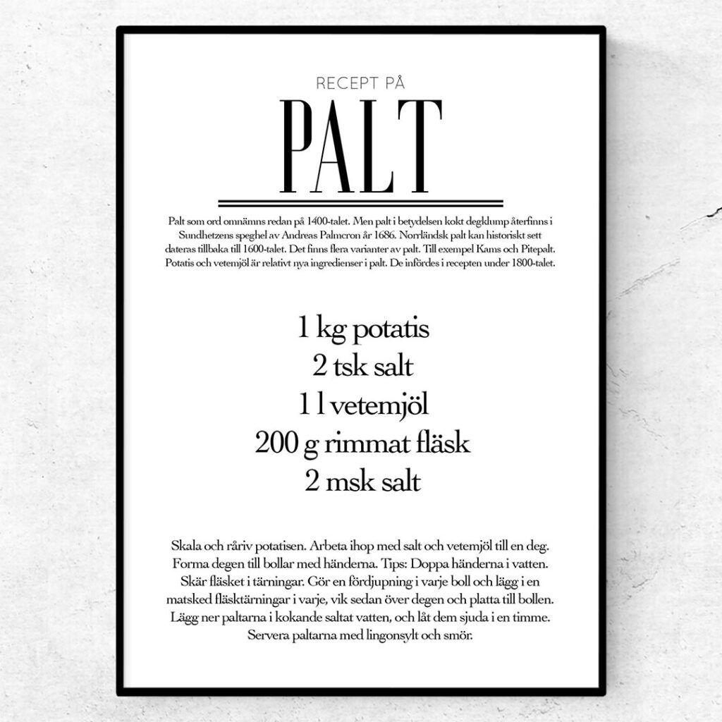 Receptposters för Kök | Inspiration i Varje Bitt