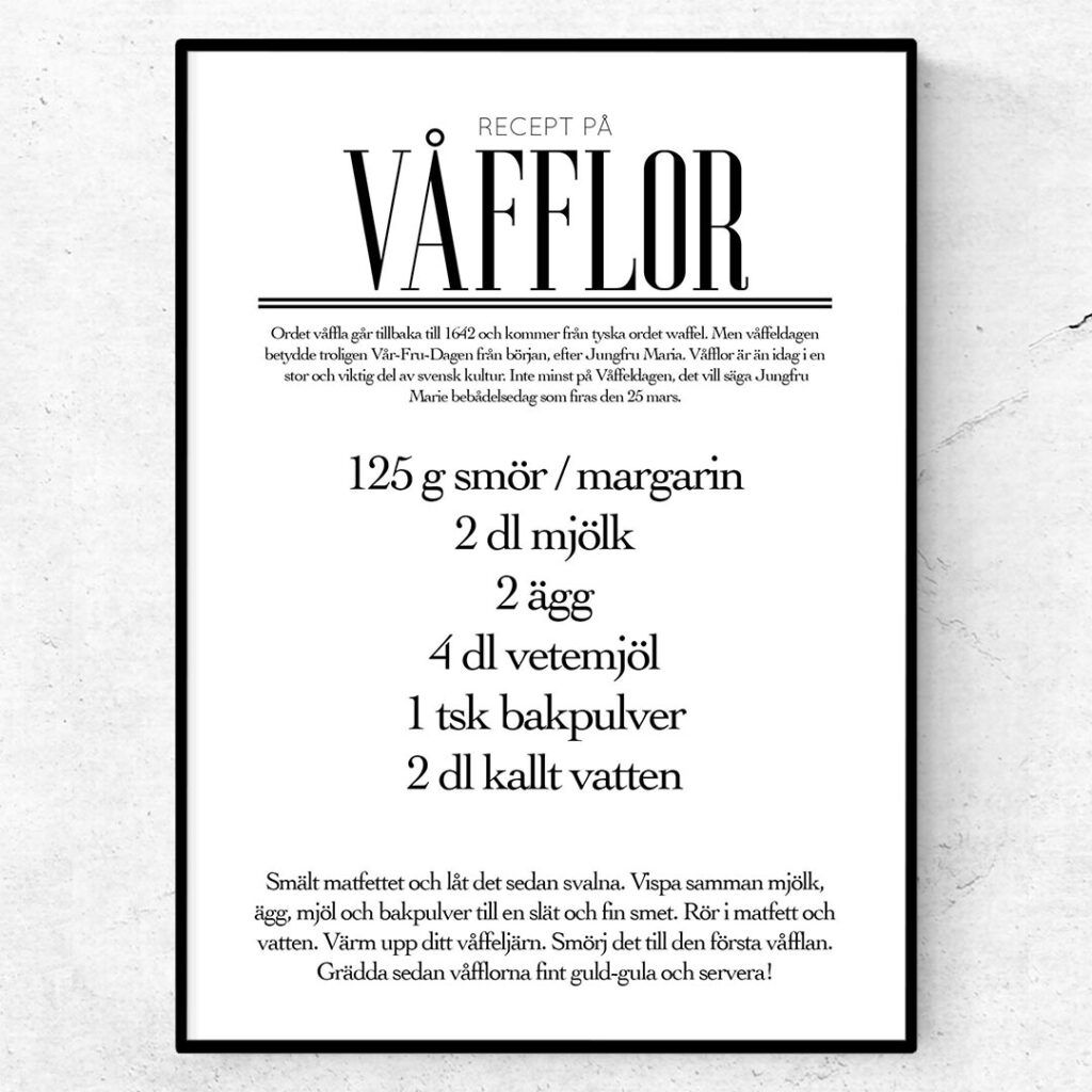 Receptposters för Kök | Inspiration i Varje Bitt