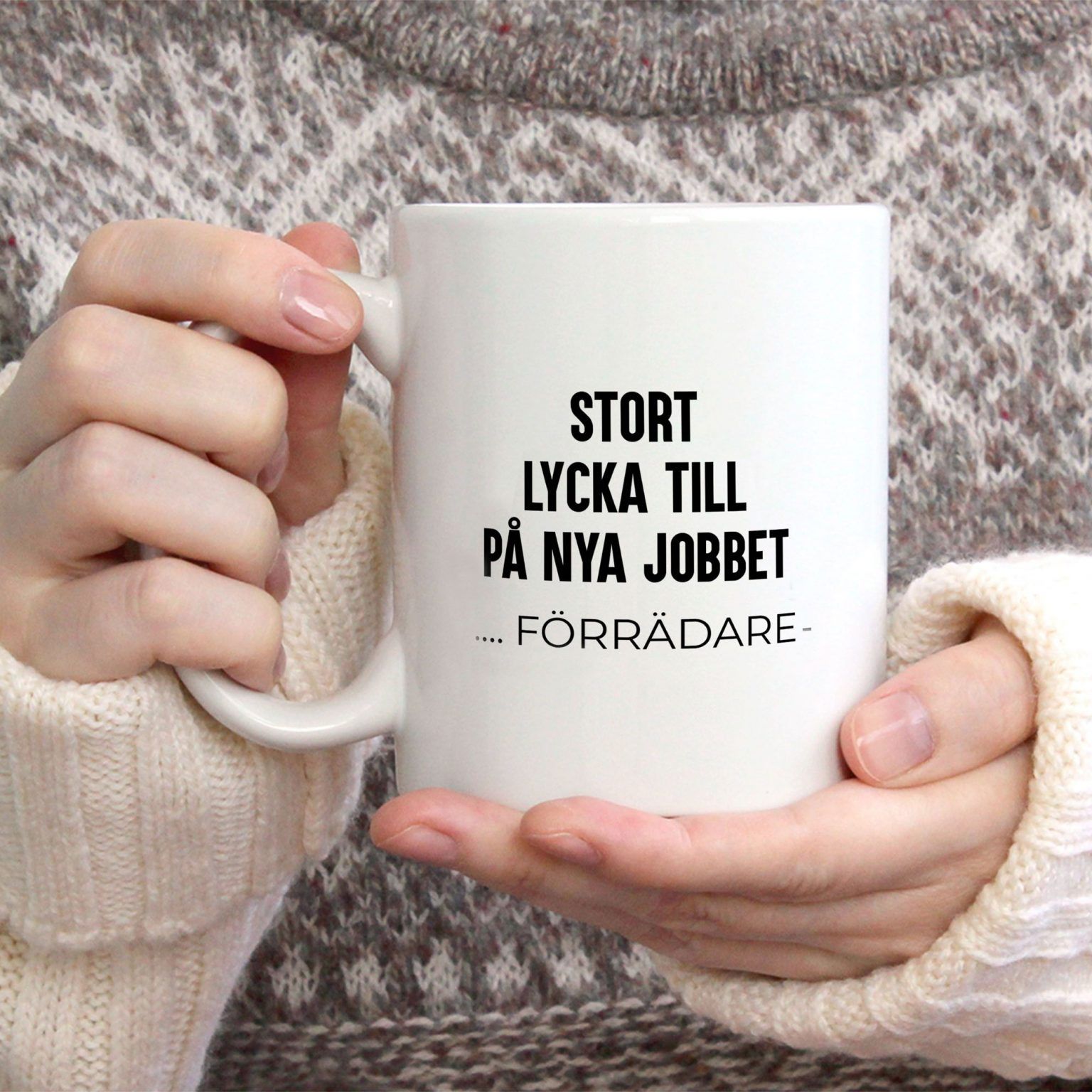 Stort lycka till på nya jobbet... förrädare - mugg | Text & Art